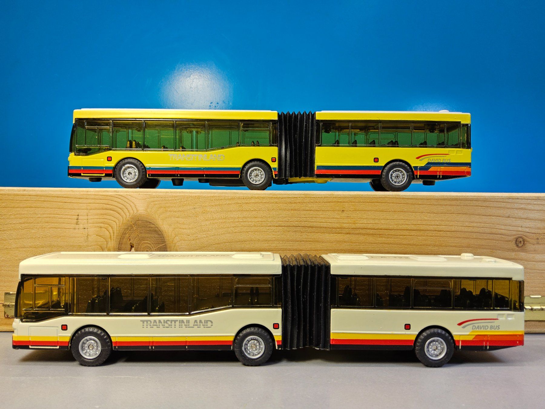 2 x HTI __ MERCEDES BENZ O405 __ Gelenkbus __ Bus __ 19cm (Gebraucht ...