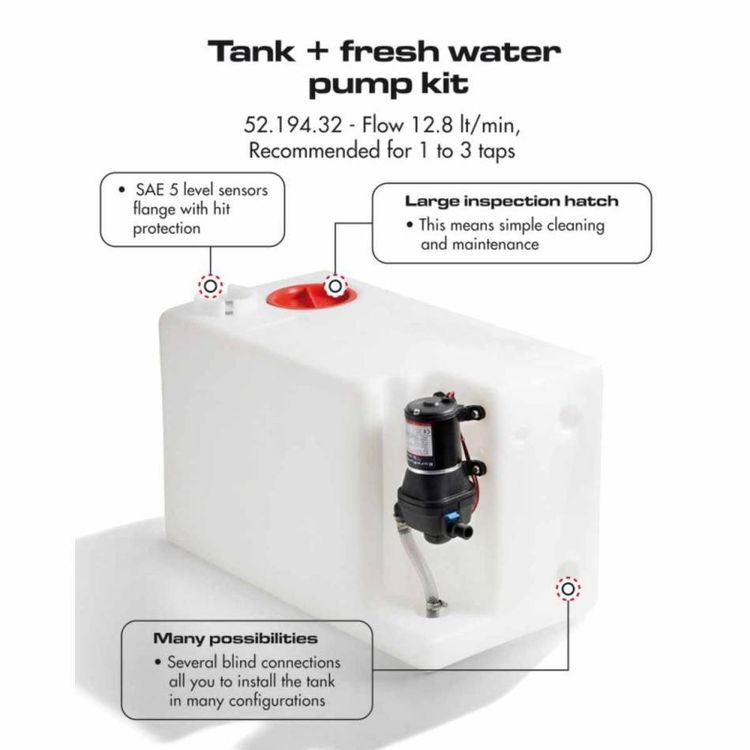 NEU! Wassertank 117 Liter mit Aussparung für Pumpe Wohnmobil (Neu und ...
