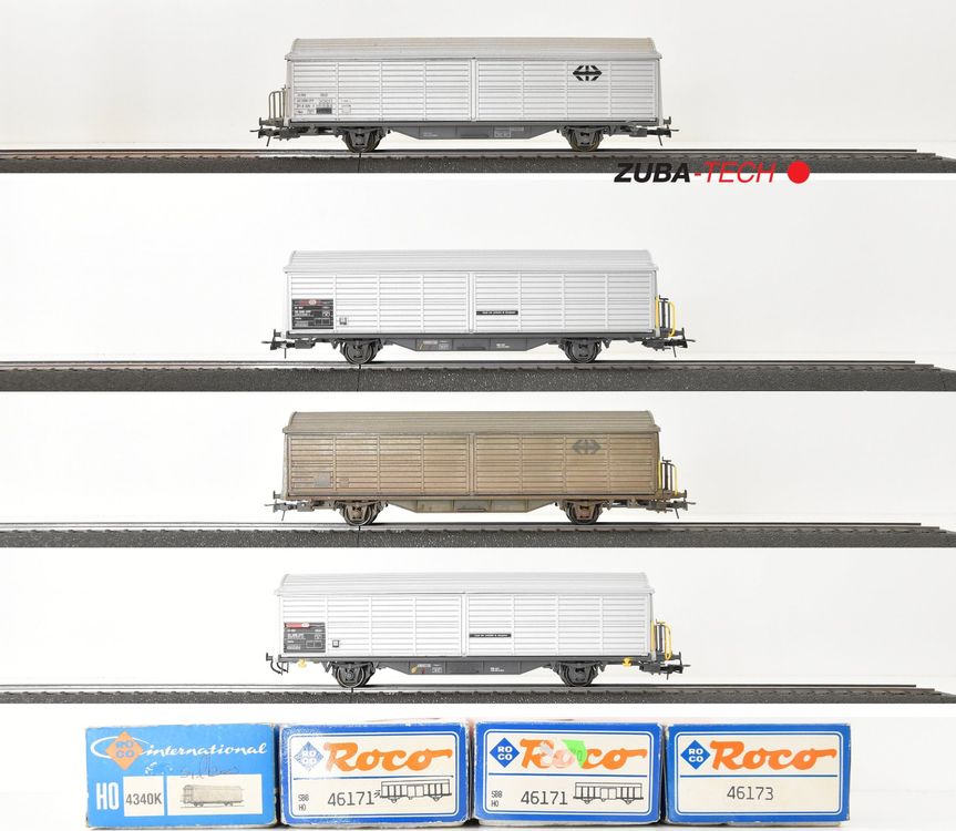 Roco 4x Schiebewandwagen der SBB H0 GS mit OVP (Gebraucht) in St. Gallen für CHF 35 – mit ...