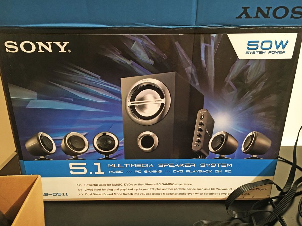 SONY SRS-D 511 Lautsprecher- System 5.1, Subwoofer, Satellit (Gebraucht ...