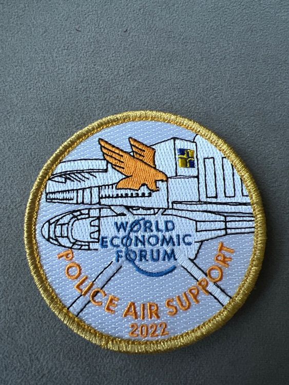 Wef police air support 2022 doré avec velcro/ mit klett (Neu (gemäss ...