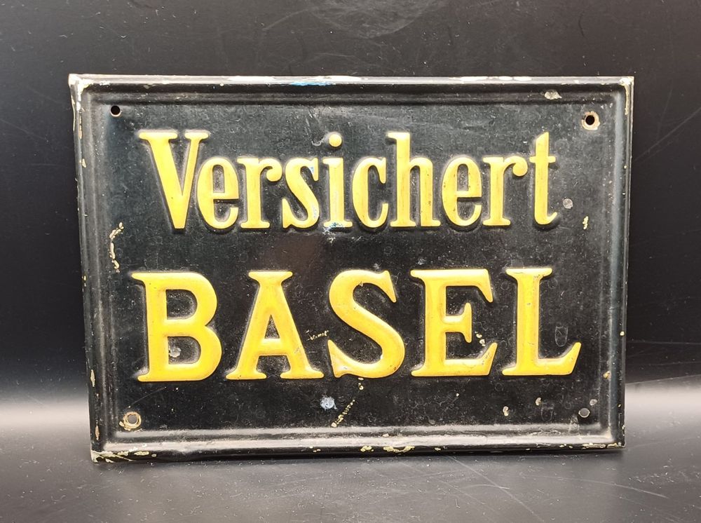Blechschild BASLER VERSICHERUNG (Gebraucht) in Brittnau für CHF 32 ...