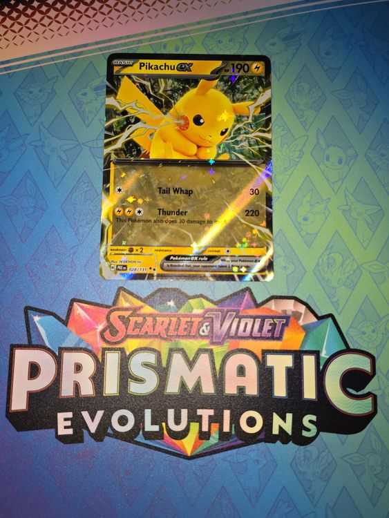 Pokemom Prismatic Evolutions 》Pikachu ex | Kaufen auf Ricardo