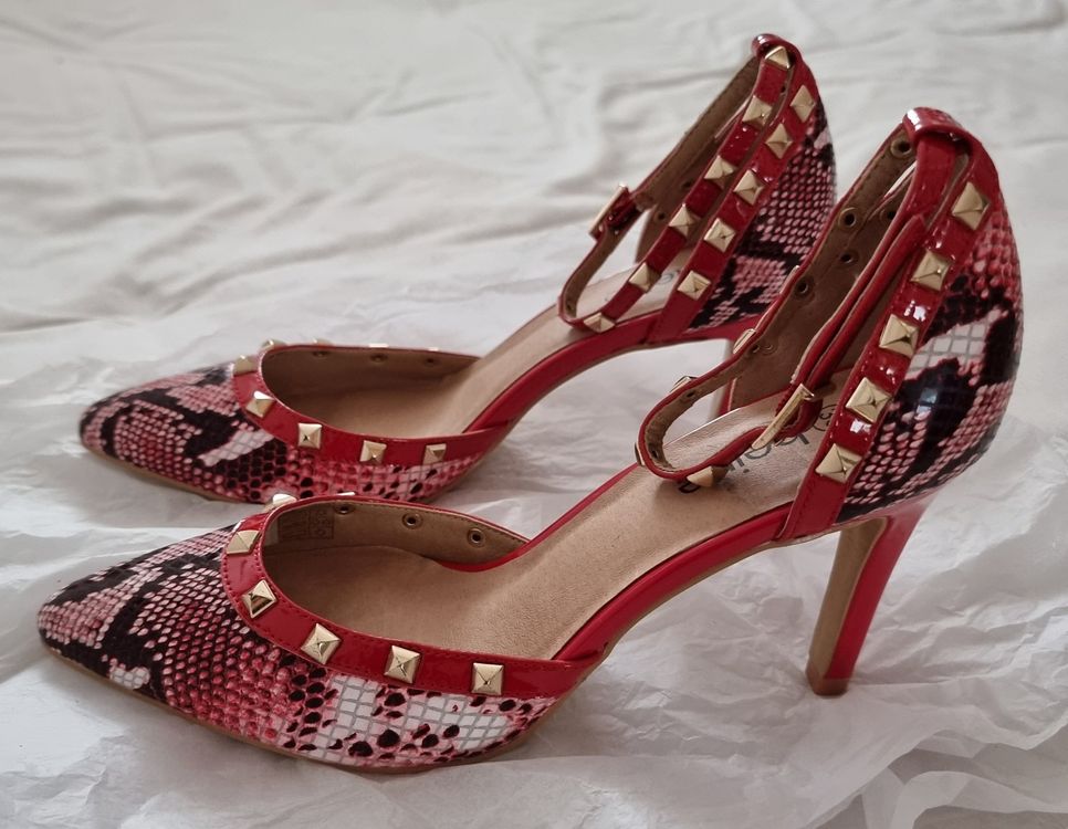 Escarpins python rouge | Kaufen auf Ricardo
