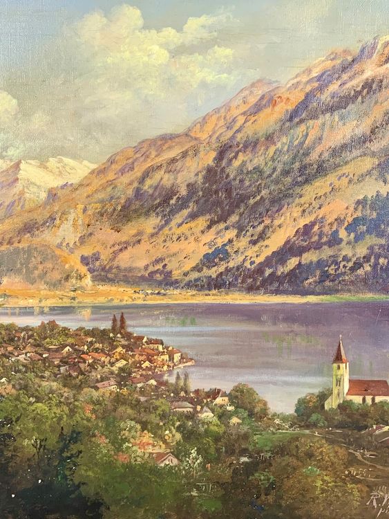 Rudolf Weiss (1846-1933) Brienz am Brienzersee Gemälde (Gebraucht) in ...