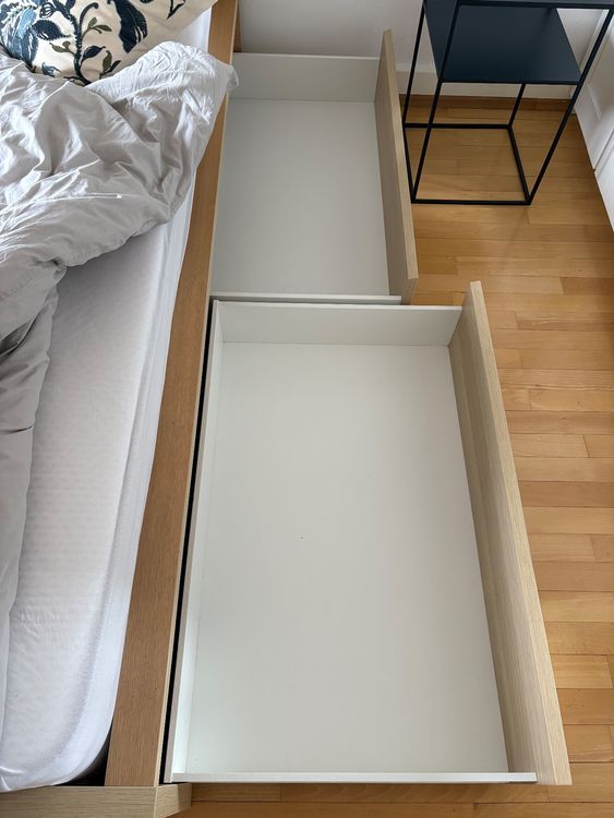 Ikea Malm Bett (160x200cm) mit Stauraum (inkl. Lattenrost) (Gebraucht ...
