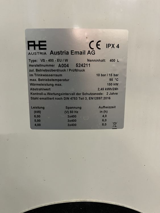 Boiler 400 Liter | Kaufen auf Ricardo