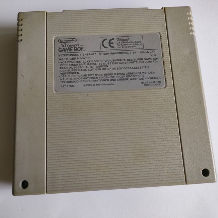 Super Game Boy Adapter für SNES | Kaufen auf Ricardo