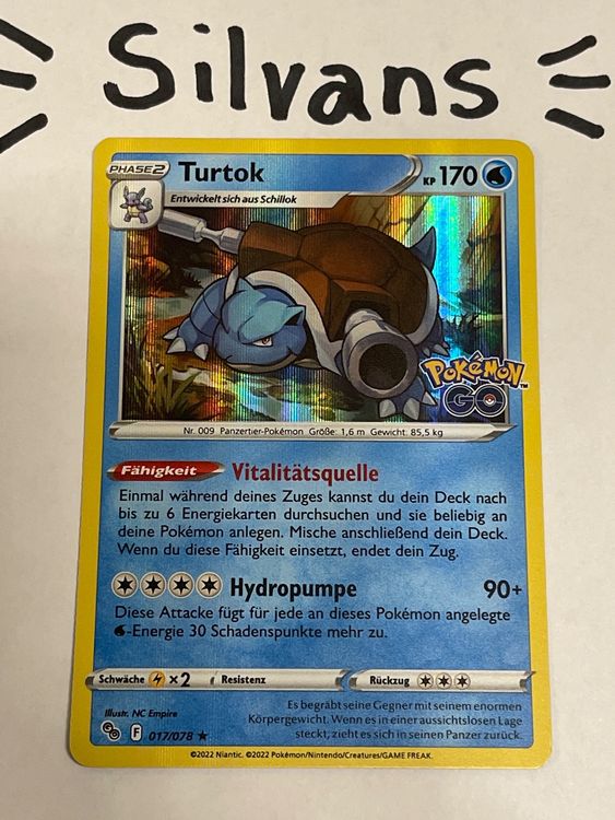 Turtok Holo 017/078 Pokemon GO Deutsch (Neu (gemäss Beschreibung)) in ...