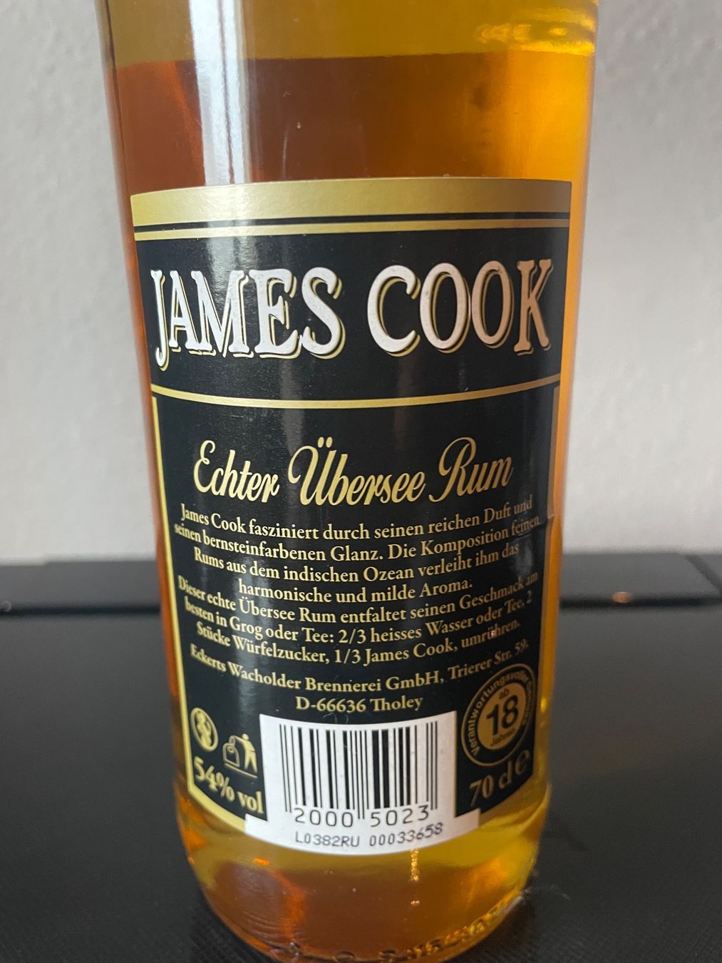 James Cook - Echter Übersee Rum (Neu und originalverpackt) in ...