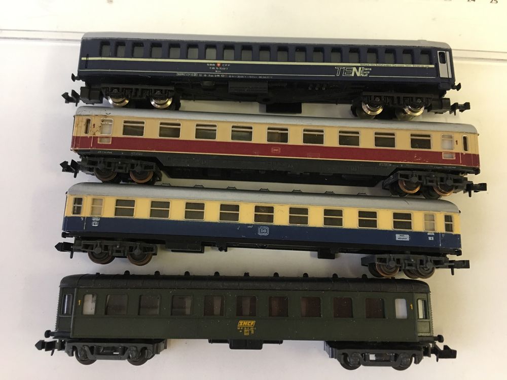 4er Set Trix Ibertren Lima Spur N Personenwagen DB SNCF TEN (Gebraucht) in Brislach für CHF 40 ...