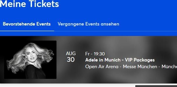 2X ADELE VIP 30.08.24 ROW 1 A12 | Kaufen auf Ricardo