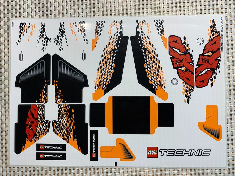 LEGO Technic 9398 4x4 Sticker Kleber NEU (Neu (gemäss Beschreibung)) in ...