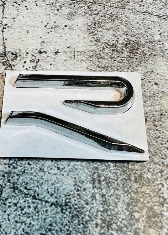 VW R Racing Schriftzug, Emblem, Logo 3D Metall Neu in Chrom (Neu und ...