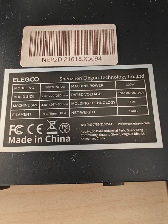 ELEGOO Neptune 2D FDM 3D Drucker mit Dual Extruder (Gebraucht) in Berg ...