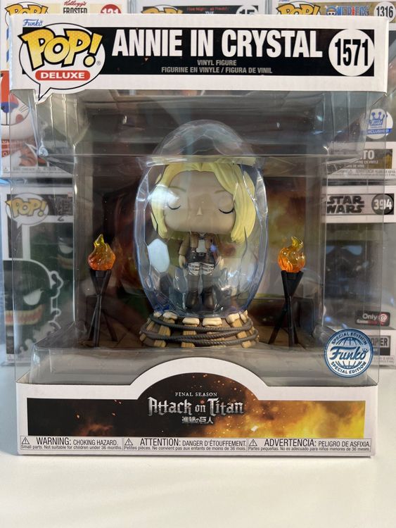 Funko POP! Animation L'Attaque des Titans Annie in Crystal (Neu und ...