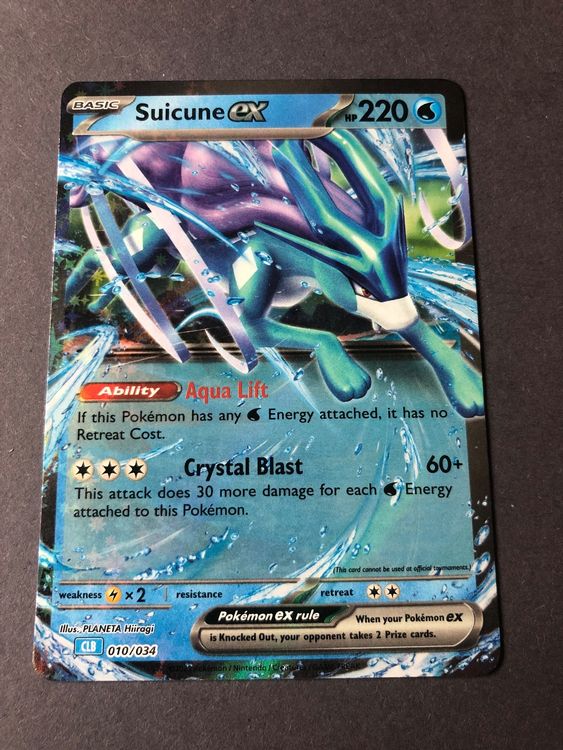 Suicune ex 010/034 CLB Pokemon TCG Classic Blastoise Deck EN | Kaufen auf Ricardo