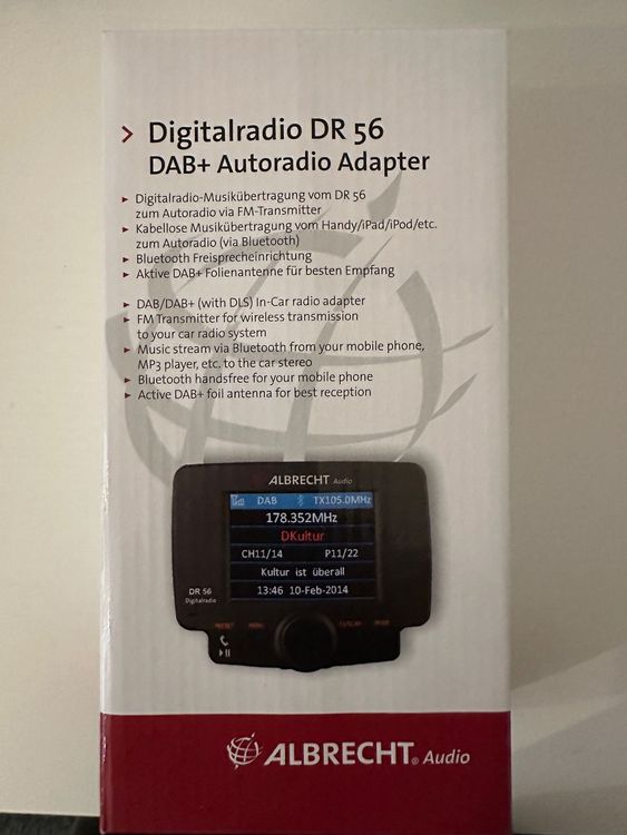 Albrecht DAB+ Digitalradio DR56 inkl Autoradio Adapter (neu) (Neu und ...