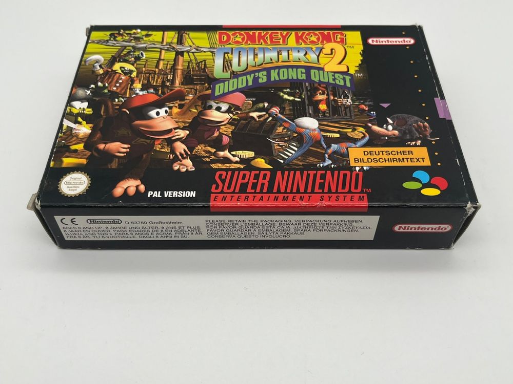 Donkey Kong Country 2 Diddys kong SNES Pal OVP Nintendo (Gebraucht) in ...