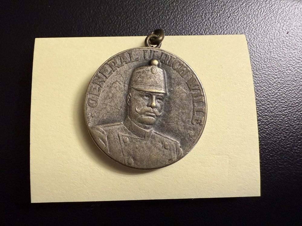 SCHWEIZ. MEDAILLE GENERAL ULRICH WILLE 1914 | Kaufen auf Ricardo