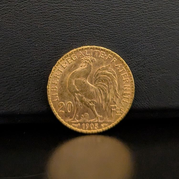 Goldmünze – Pièce en or : 20 Francs Coq Marianne 1903 (D'occasion) à Le ...