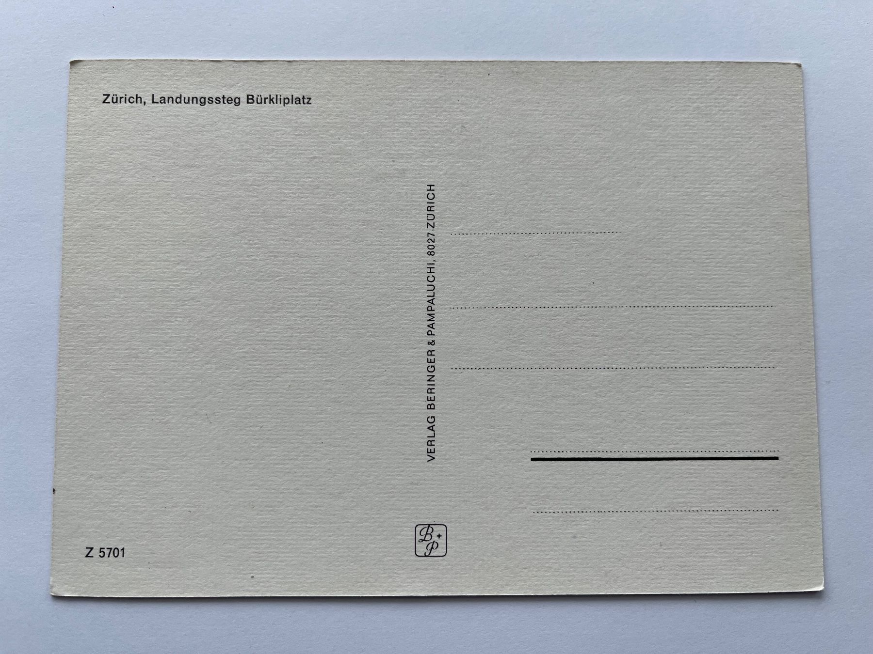 Postkarte Zürich Bürkliplatz mit Schiff Linth, gut erhalten (Neu ...