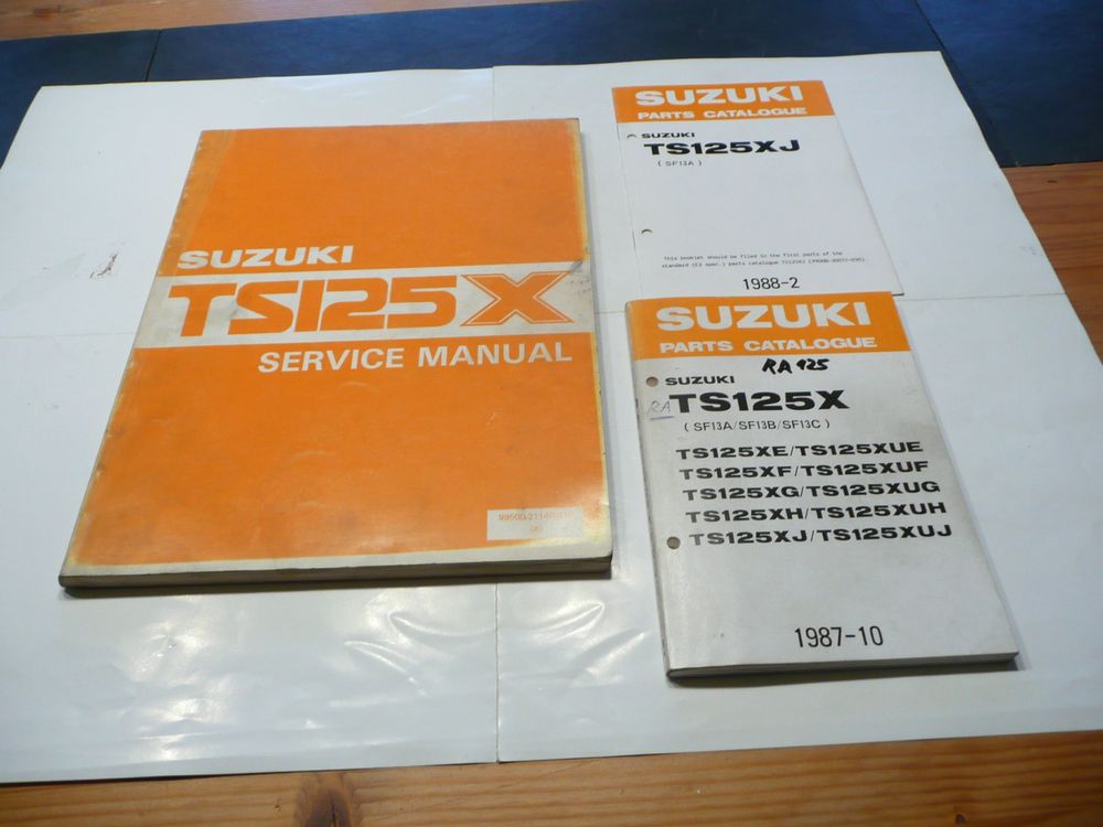 OLDTIMER WERKSTATTHANDBUCH ORIGINAL SUZUKI TS125X 1984 + ETL (Gebraucht ...
