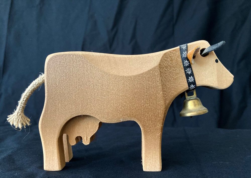 Schweizer Holzspielzeug Kuh | Kaufen auf Ricardo