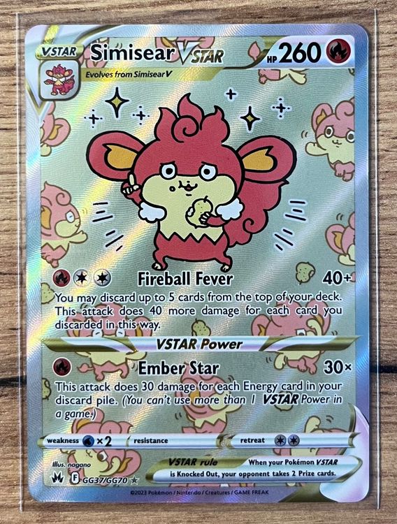 Simisear VSTAR GG37/70 Pokemon Crown Zenith | Kaufen auf Ricardo
