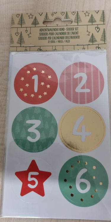 Zahlen-Sticker Set 1-24 (NEU) | Kaufen auf Ricardo