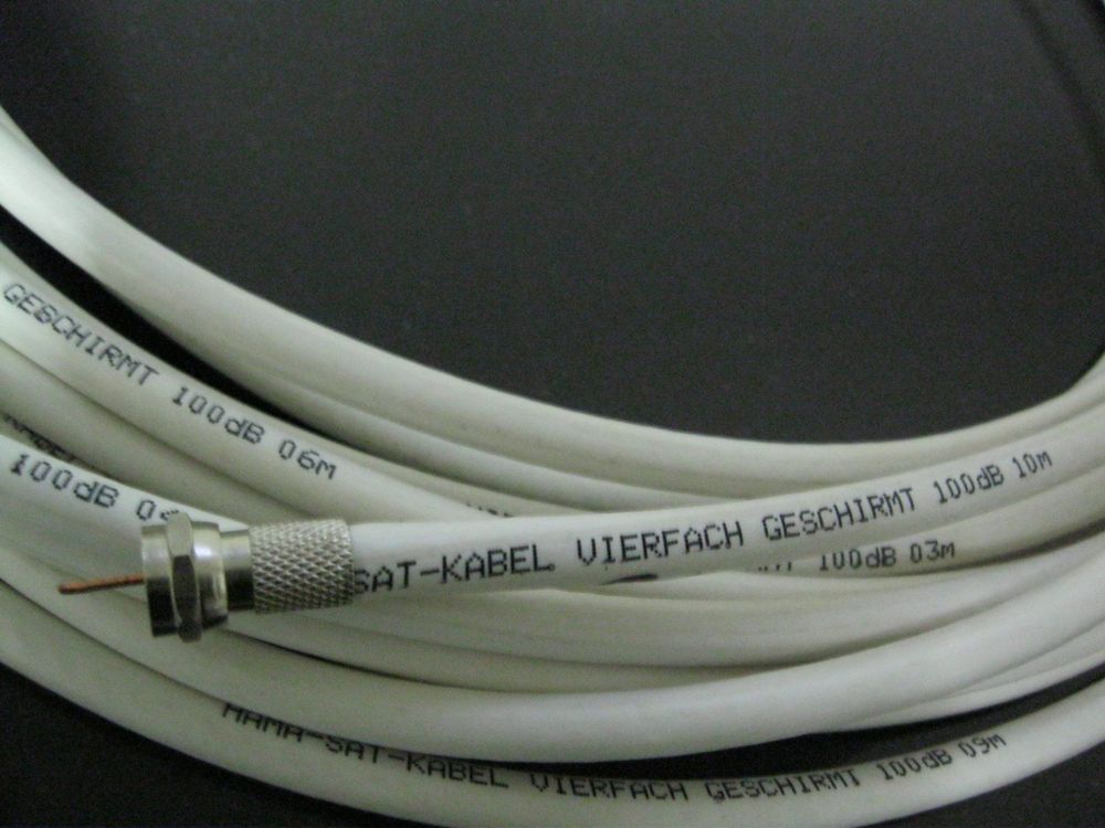 HAMA SAT - KABEL VIERFACHGESCHIRMT 10M | Kaufen auf Ricardo