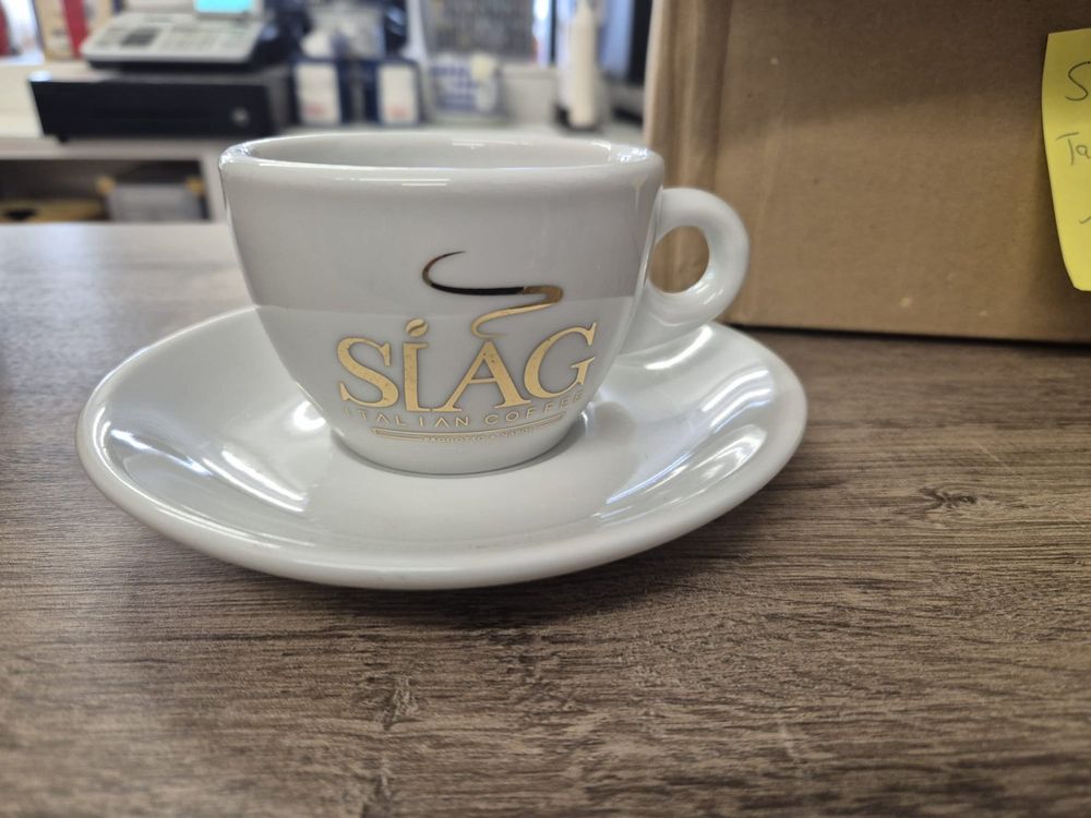 SET: 6 x Siag Italian Cappuccino Tassen mit Unterteller, NEU (Neu und ...