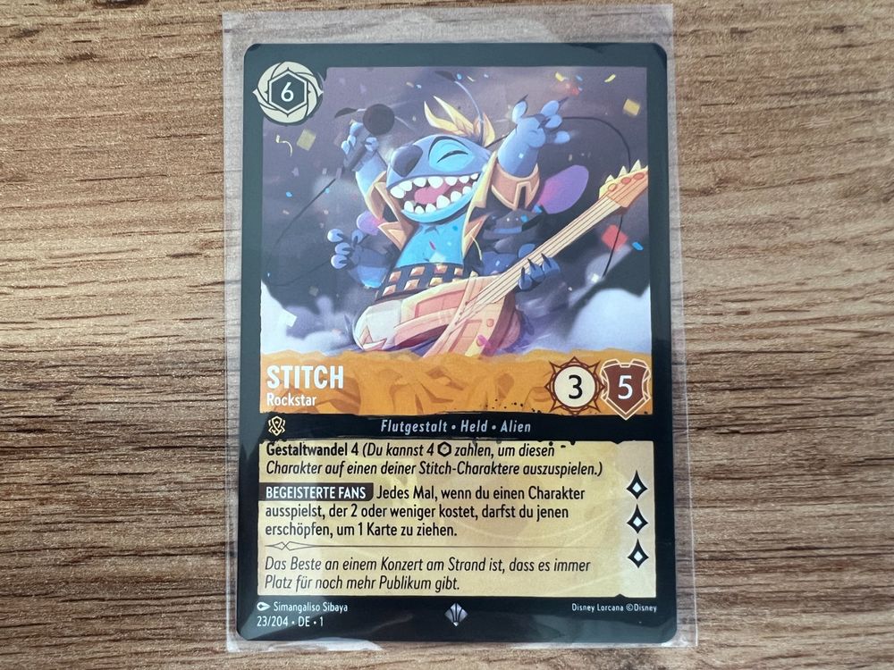 Disney Lorcana Stitch Rockstar 23/204 Epic Non Holo NM DT | Kaufen auf ...