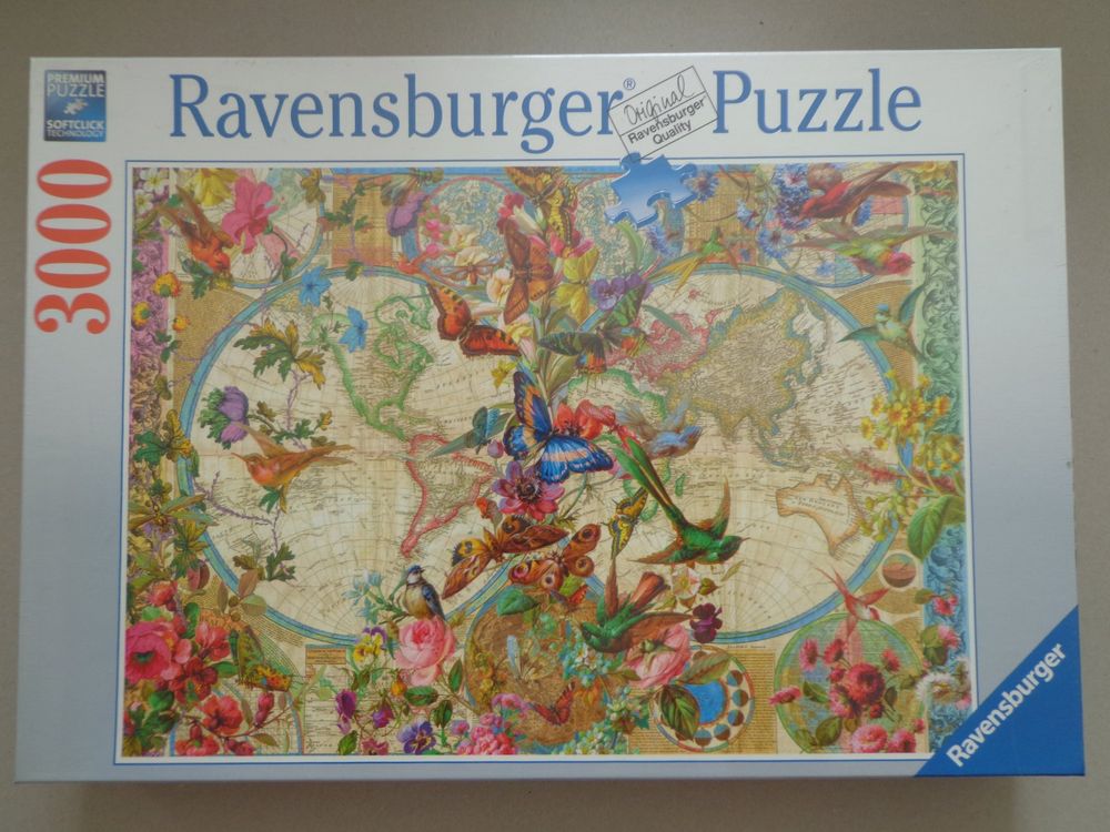 Puzzle 3000 Teile Ravensburger NEU & OVP WELTKARTE (Neu und originalverpackt) in Le Locle für ...