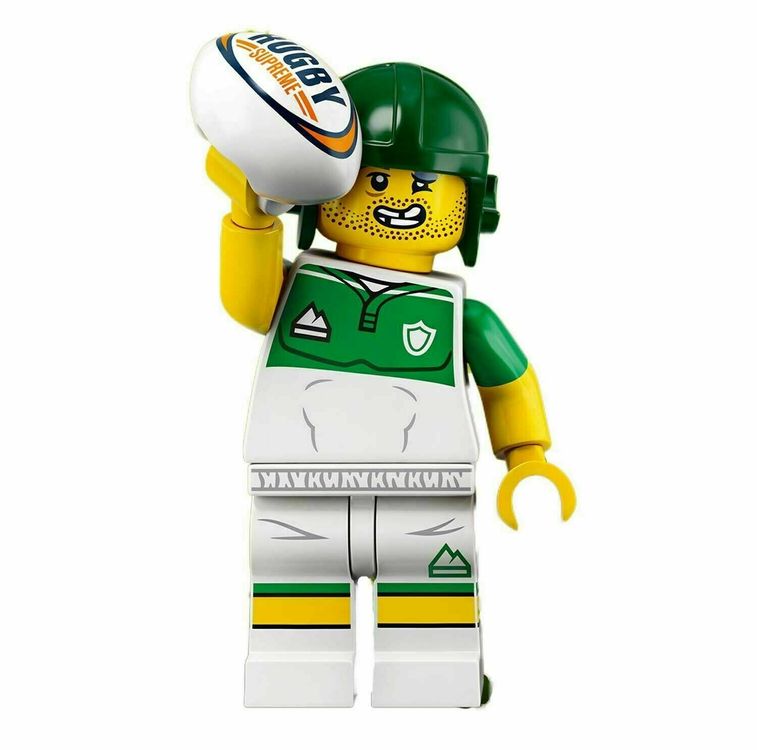 RUGBY PLAYER LEGO MINIFIGURE 71025 SERIE 19 new in open bag | Kaufen ...