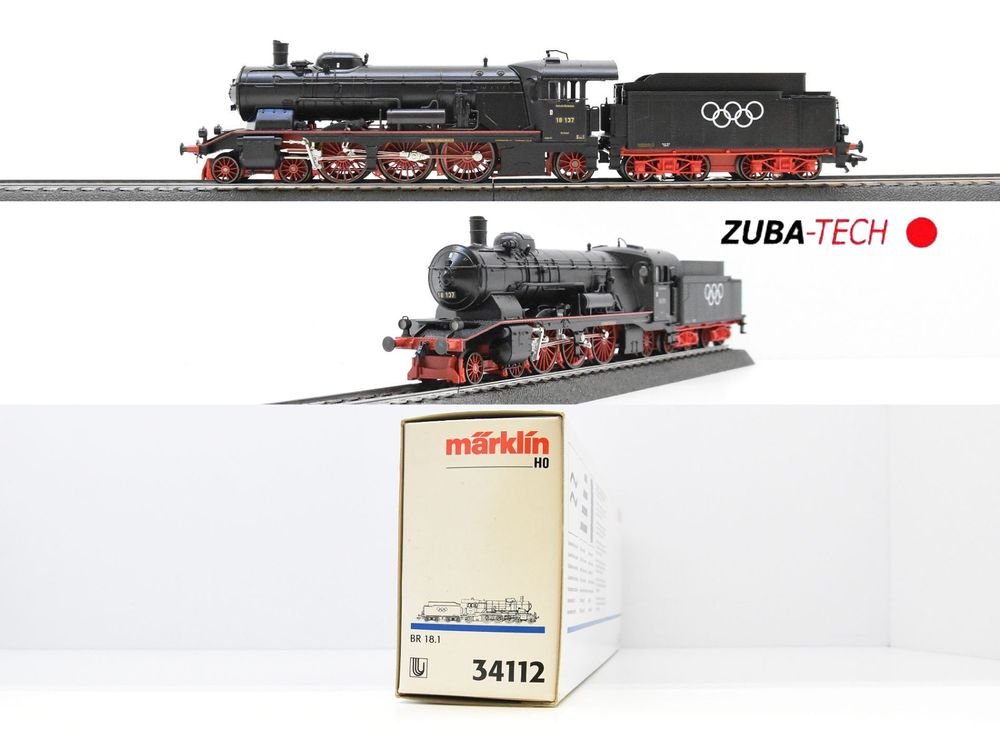 Märklin 3411 Dampflok BR 18 DB H0 WS Delta mit OVP (Gebraucht) in St ...