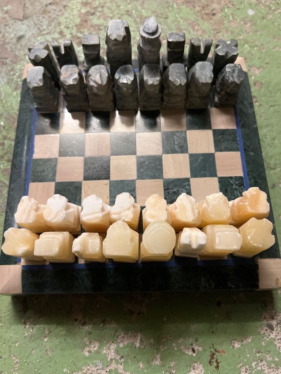 Exclusives Schach aus Stein/Handmade(m) | Kaufen auf Ricardo