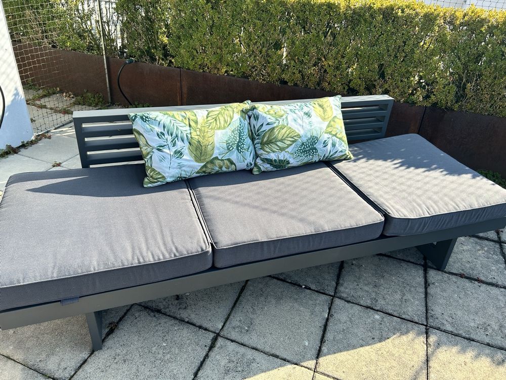 3er Lounge-Bank Liege Hunn Dining-Lounge-Bank Alu (Gebraucht) in ...