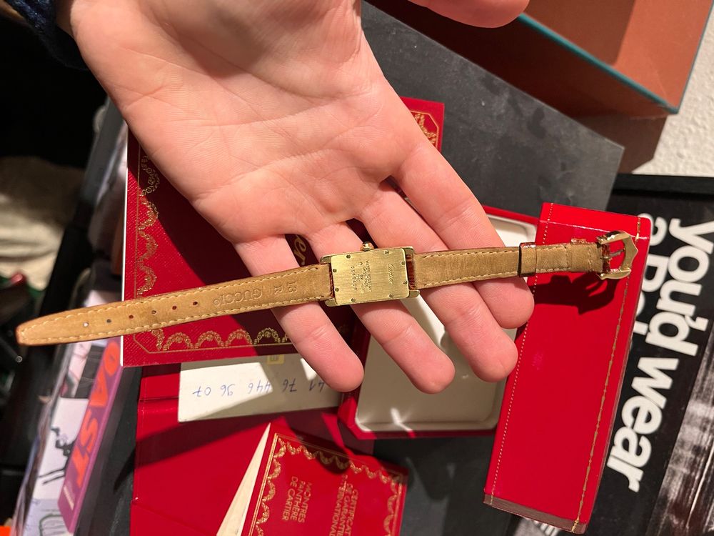 Cartier Tank Americaine 1710 18K Gold (Gebraucht) in Genève für CHF ...