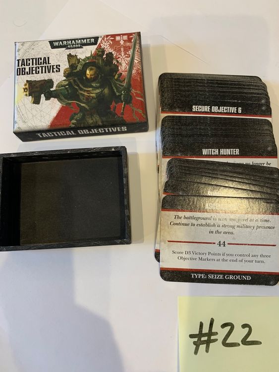 Warhammer 40k Cards "Tactical Objectives" (#22) (Neu (gemäss ...