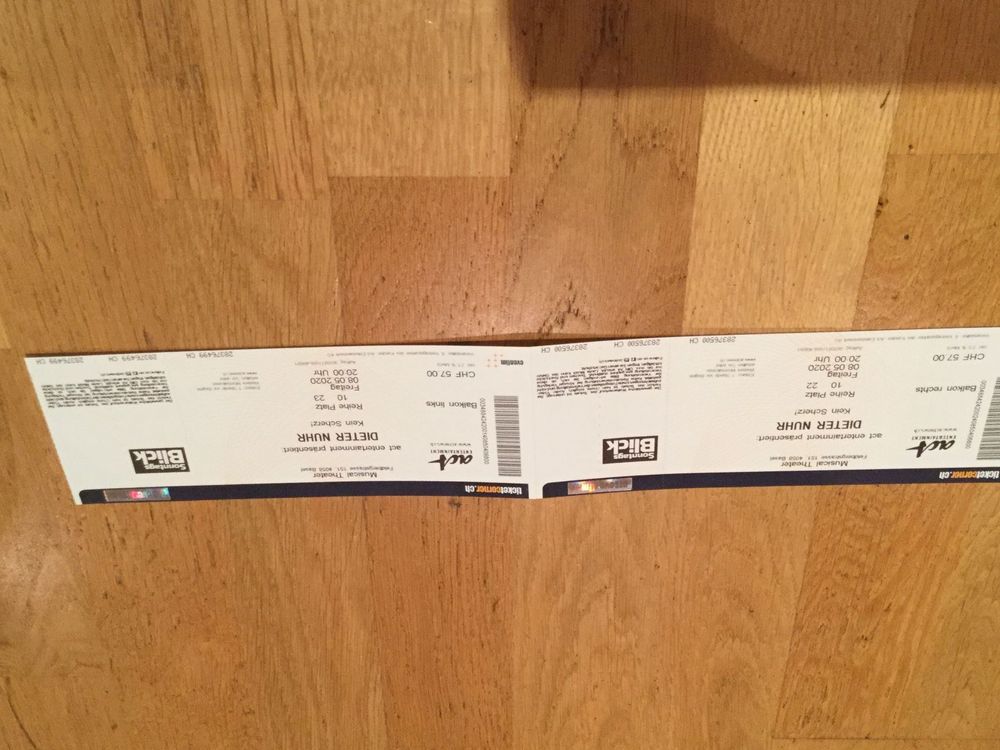 Dieter Nuhr Tickets Basel (Neu und originalverpackt) in Laufen für CHF 70 – mit Lieferung auf ...