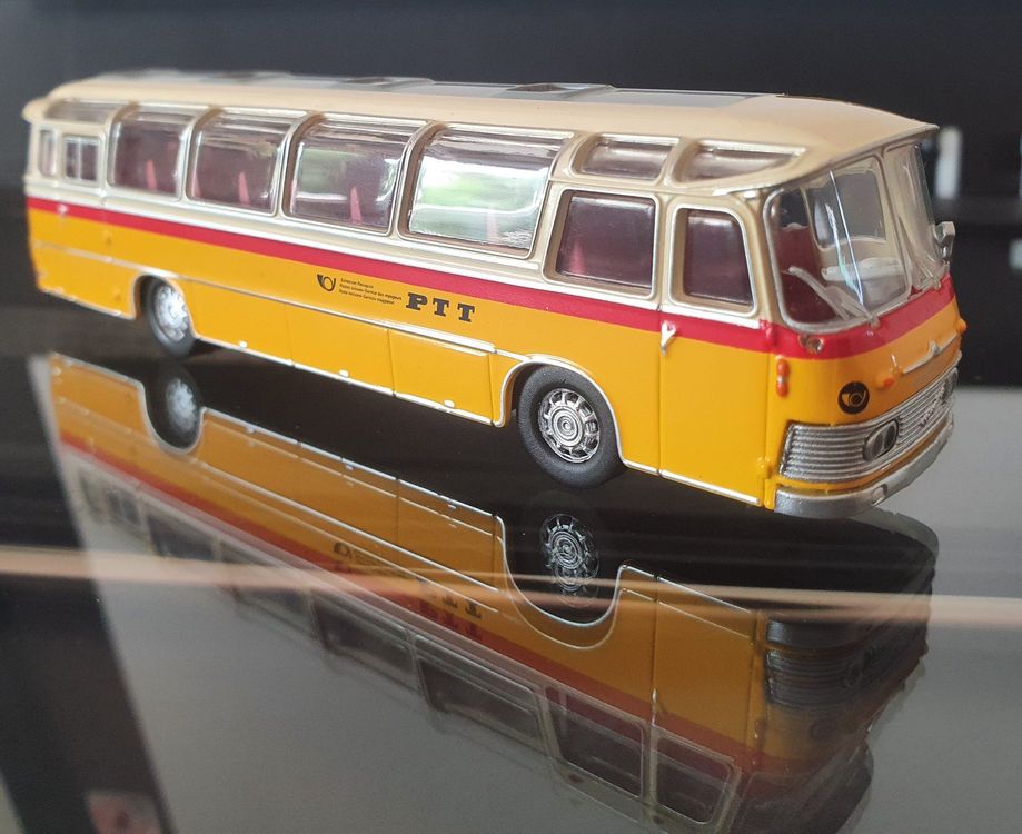 Brekina PTT PostAuto Bus Saurer NS12 1:87 Kunststoff (Neu (gemäss ...