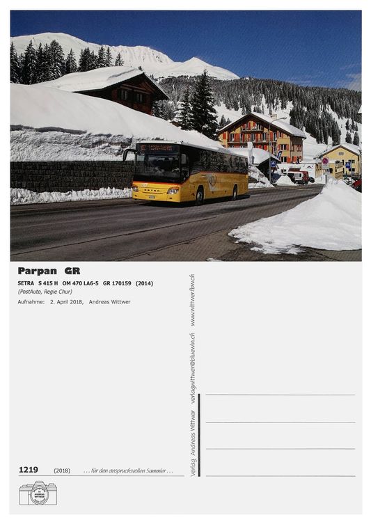 Parpan Churwalden Lenzerheide Postauto SETRA S415H GR 170159 | Kaufen ...