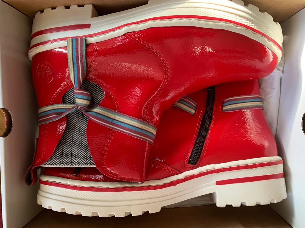 Rieker Antistress Boots 40 rot neuwertig Ab 19.- | Kaufen auf Ricardo