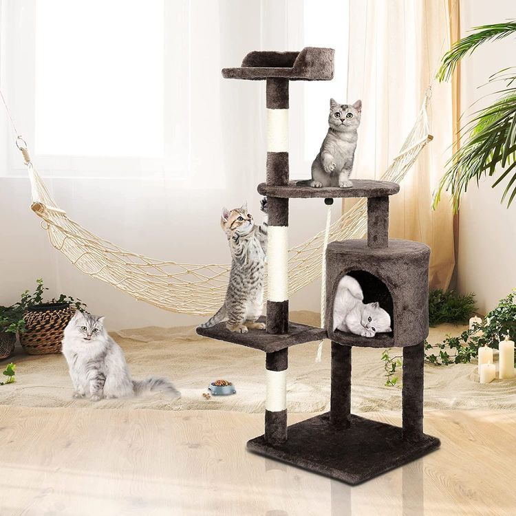 Kratzbaum Katzenbaum Stabiler Kletterbaum Spielhaus Turm 112 | Kaufen auf Ricardo