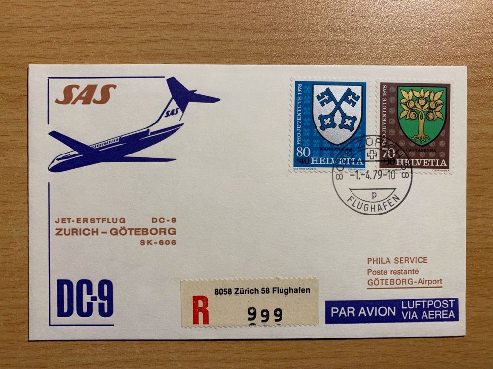 SAS EF Zürich-Göteborg 1979 (Gebraucht) in oberrüti für CHF 0.7 – mit ...