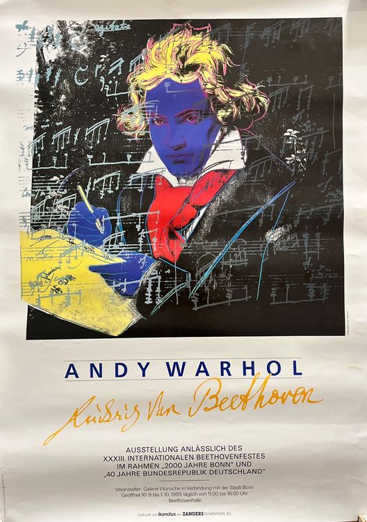 Andy Warhol (1928-1987) Grosse Plakat | Kaufen auf Ricardo