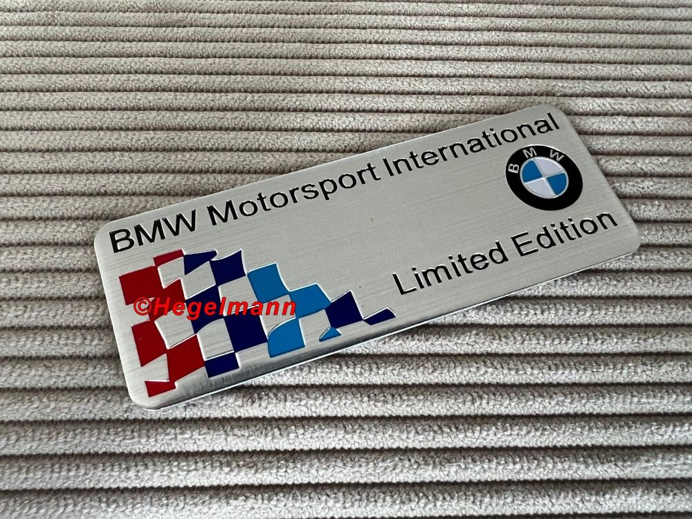 BMW E30 E34 E36 E46 E39 E60 E92 M3 M5 Motorsport Emblem Logo | Acheter sur Ricardo
