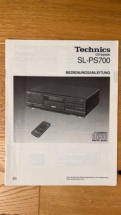 Technics SL-PS700 CD Player Class AA (Gebraucht) in für CHF 150 – nur ...