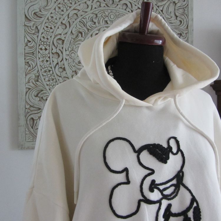Trendy Oversize Hoodie offwhite Mickey Mouse (Neu (gemäss Beschreibung ...